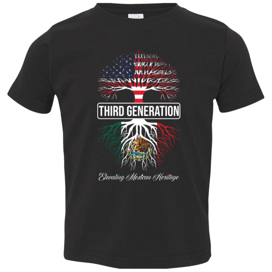 THIRD GENERATION MEXICAN AMERICAN Toddler Jersey T-Shirt – TRADICION ...