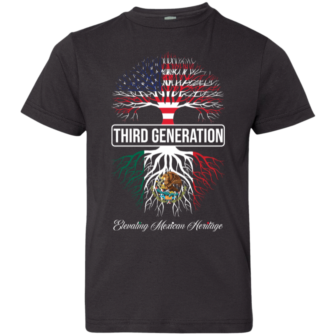 THIRD GENERATION MEXICAN AMERICAN Youth Jersey T-Shirt – TRADICION ...